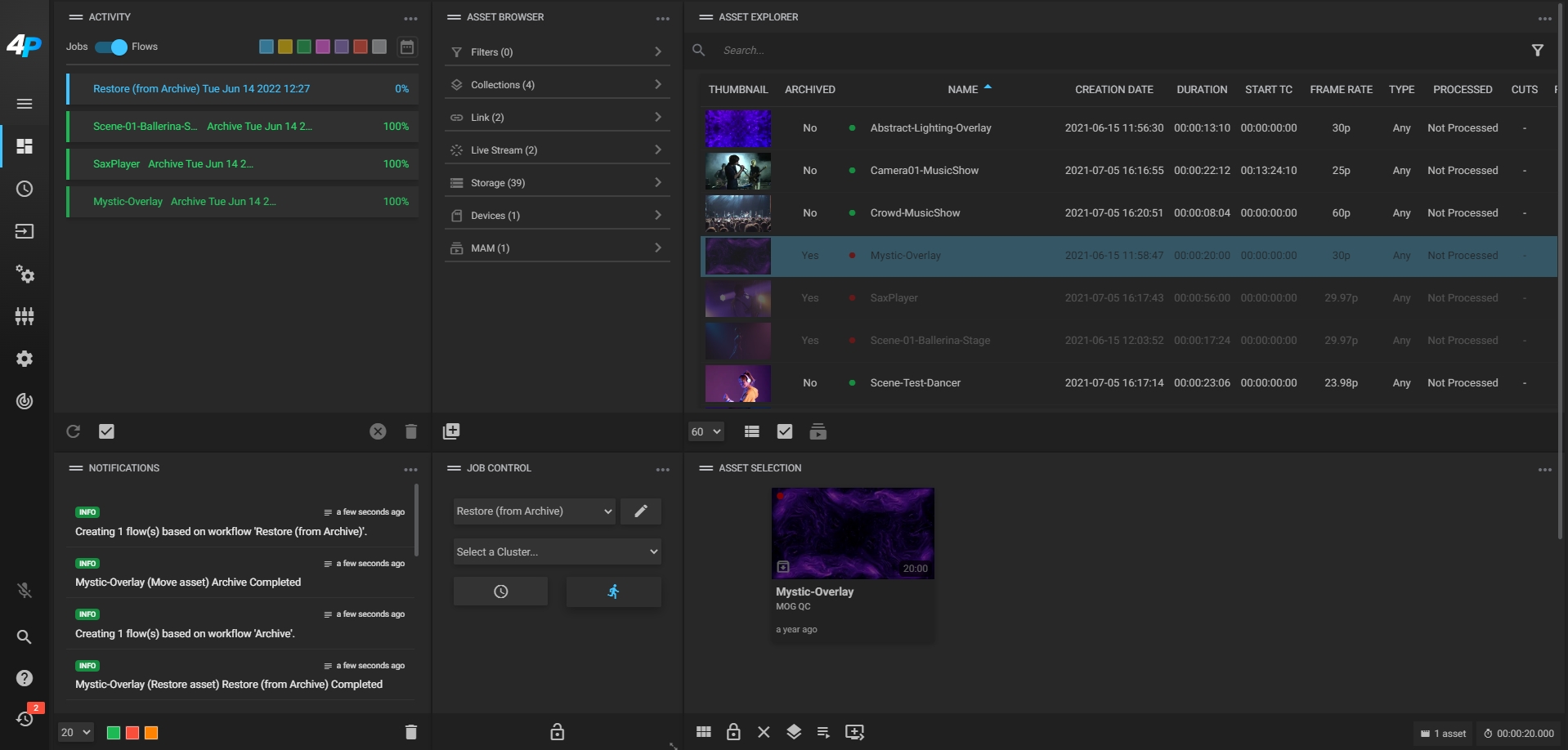 Archiving and Restoring Assets | Docs