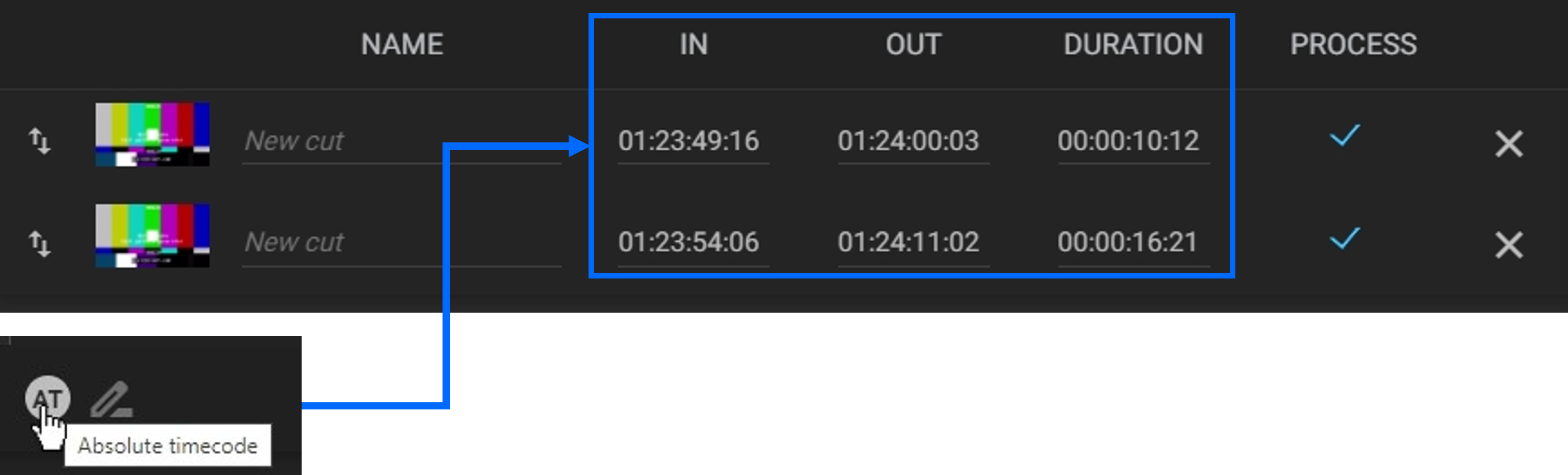 Edit Decision List Widget | Docs