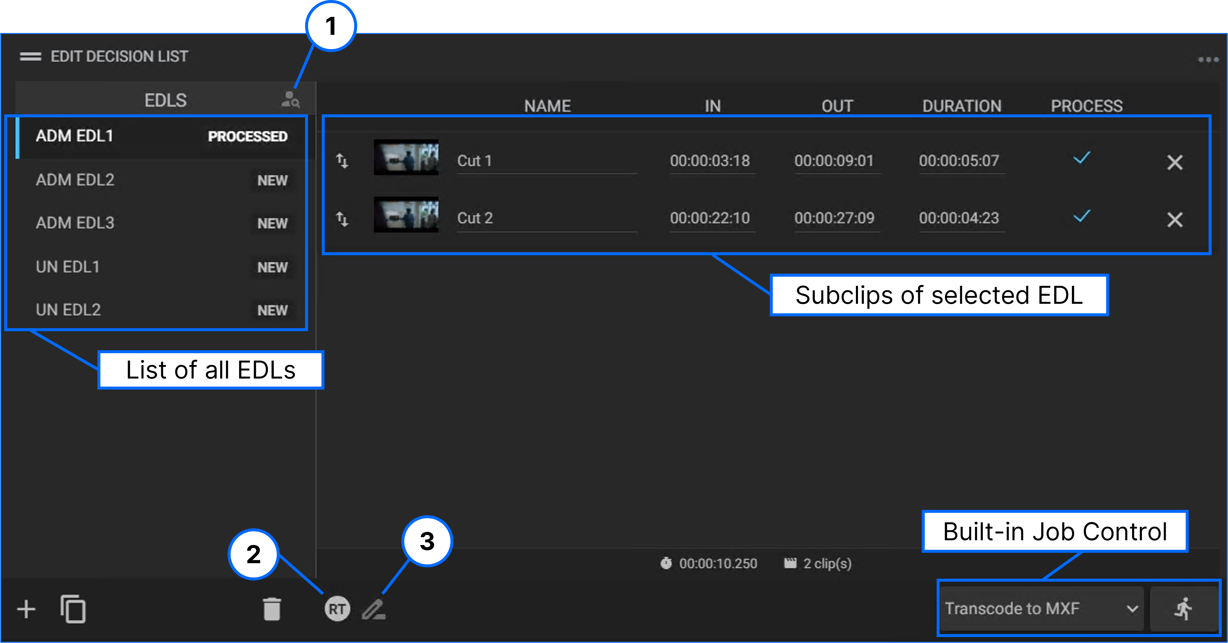 Edit Decision List Widget | Docs