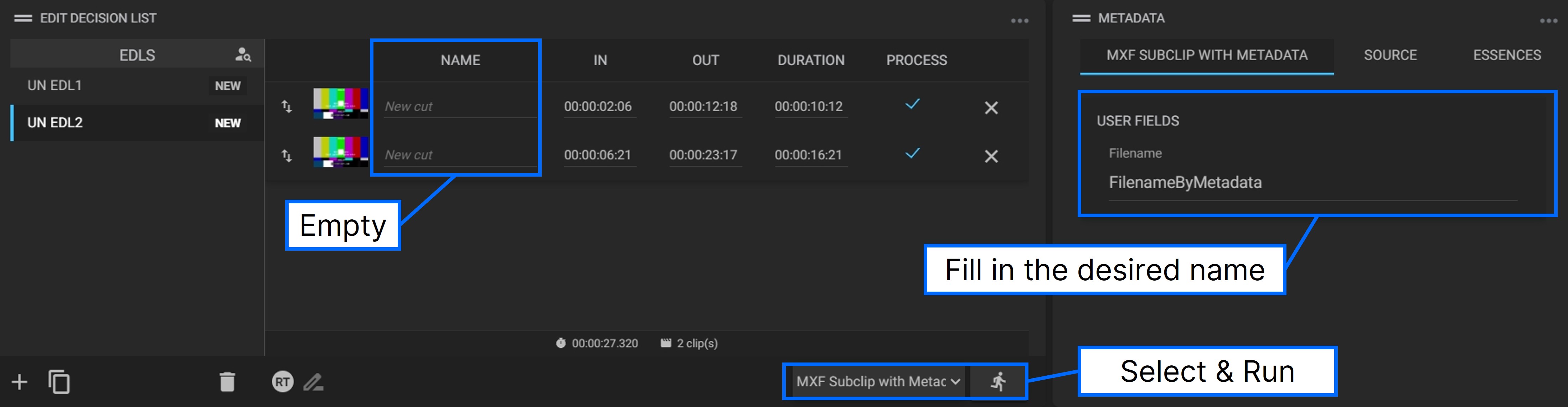 Edit Decision List Widget | Docs