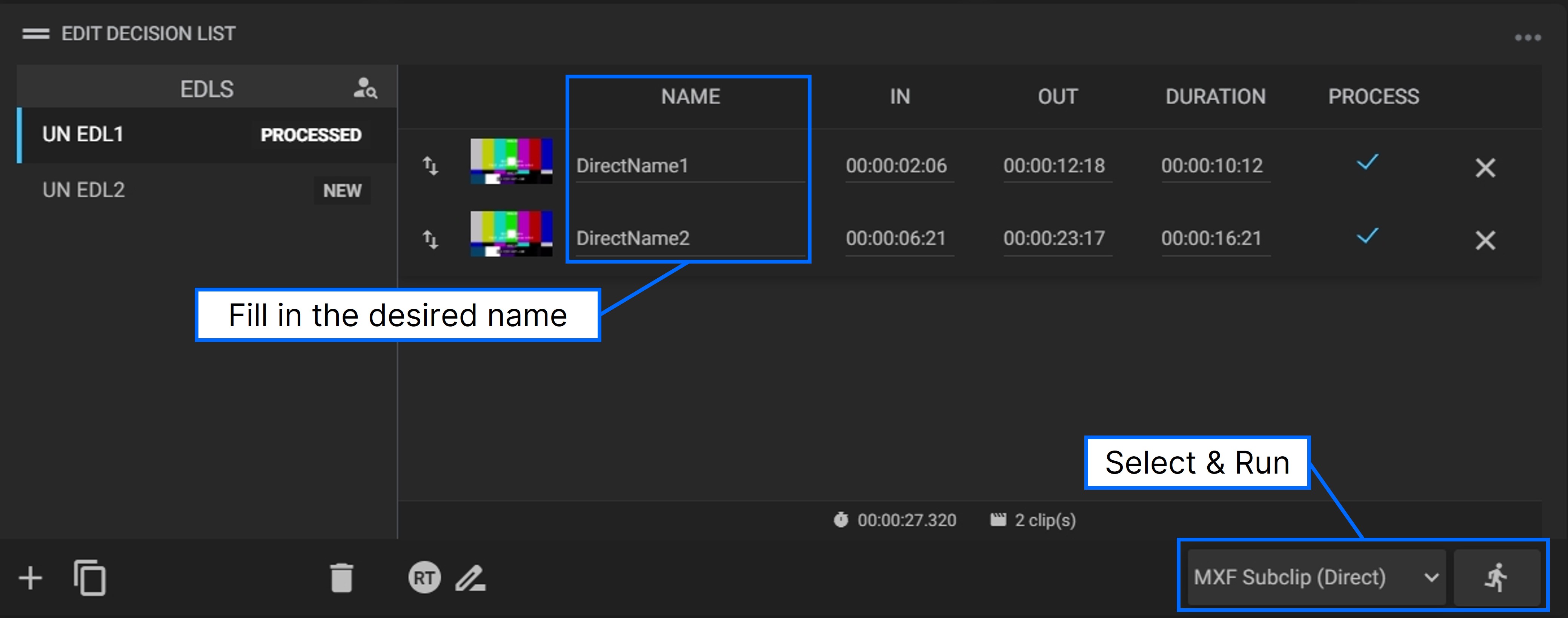 Edit Decision List Widget | Docs