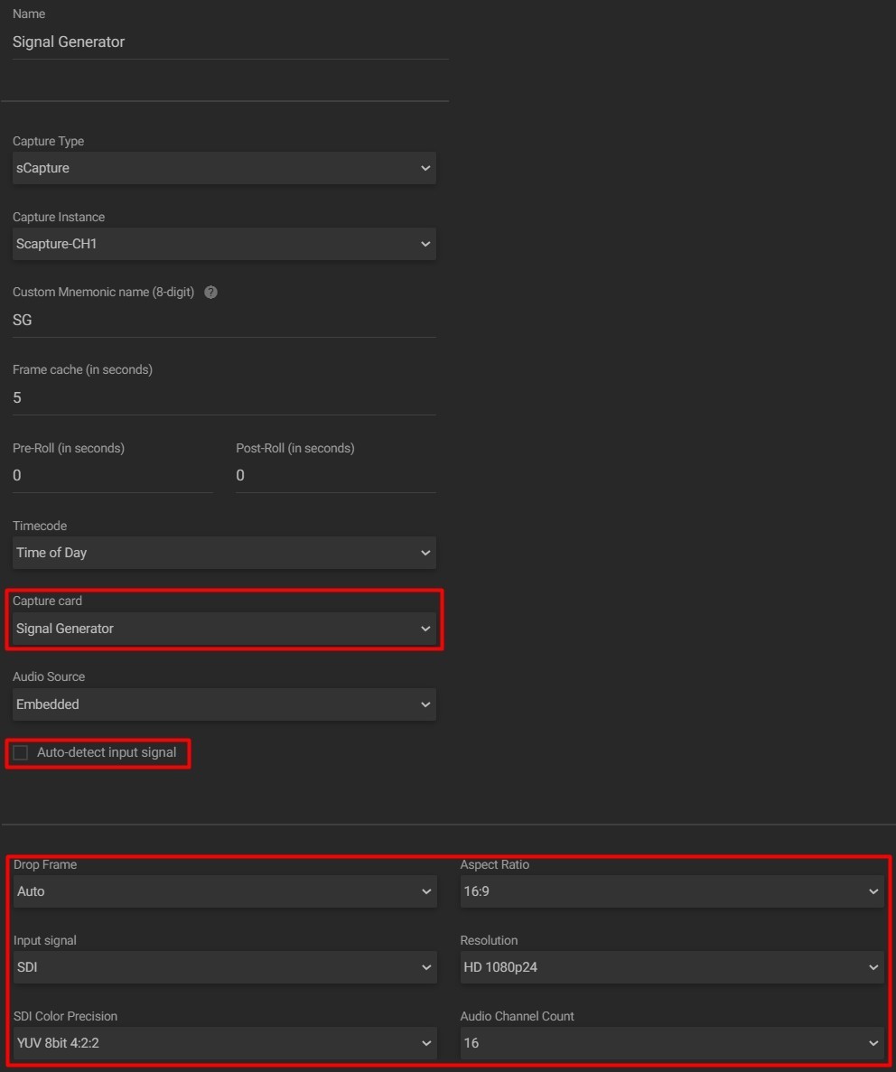 Configuring a Test Pattern Generator | Docs