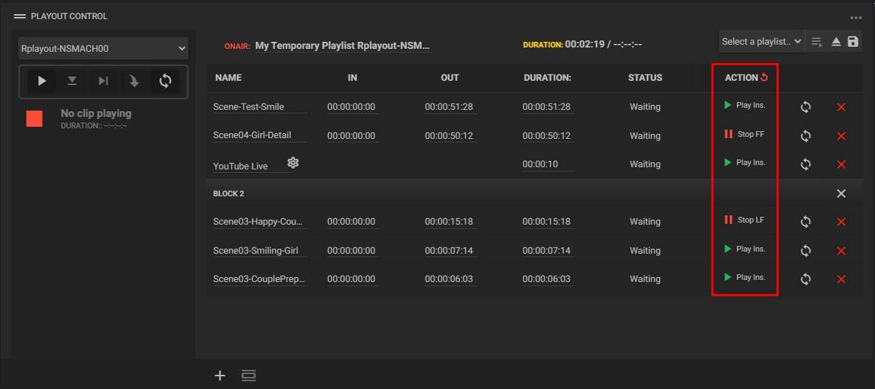 Create a Playlist and Start Broadcasting Immediately | Docs